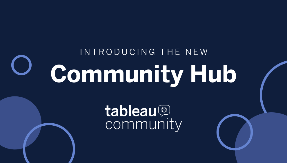 Announcing the Tableau Community Hub—A new home to inspire and elevate ...