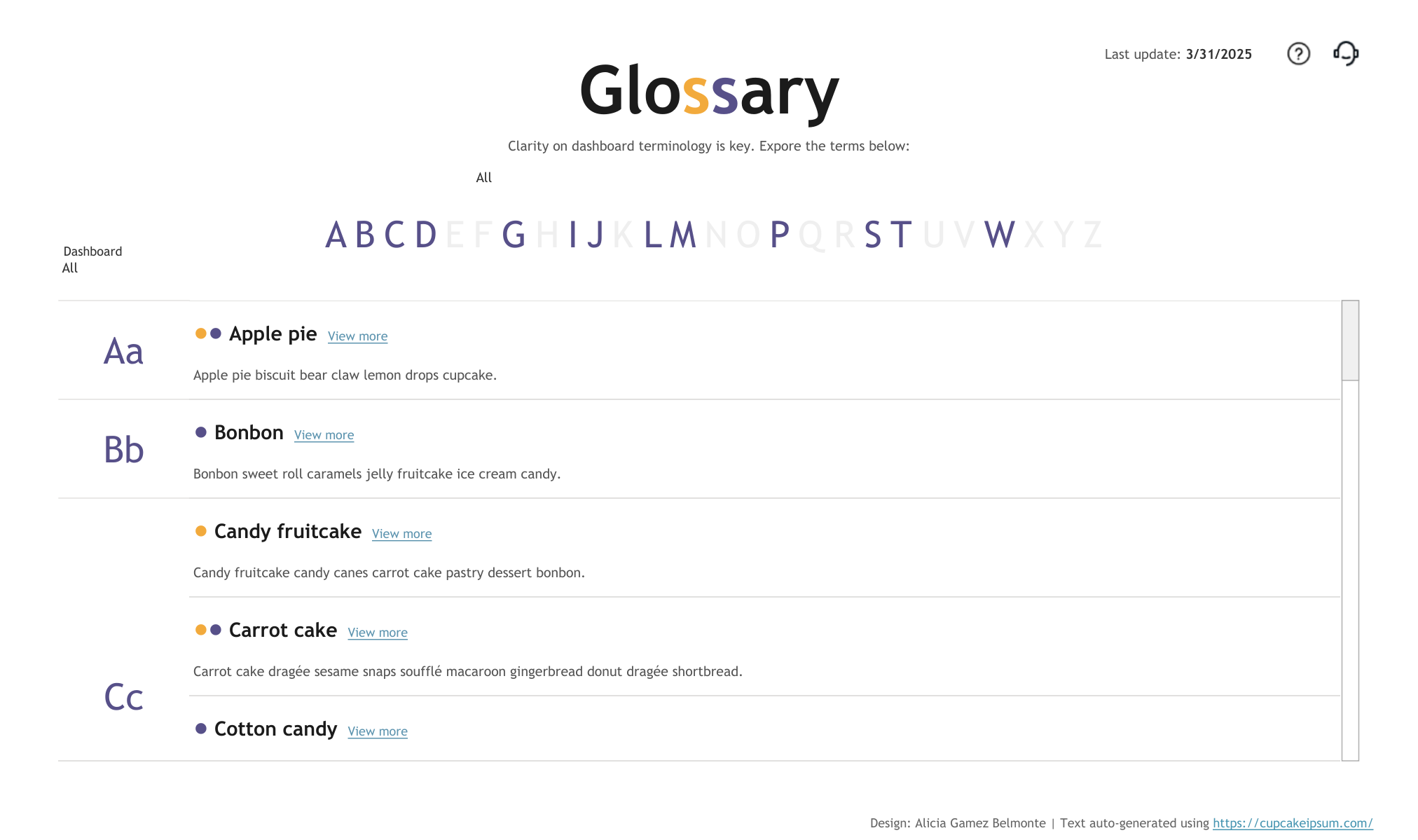Glossary Template