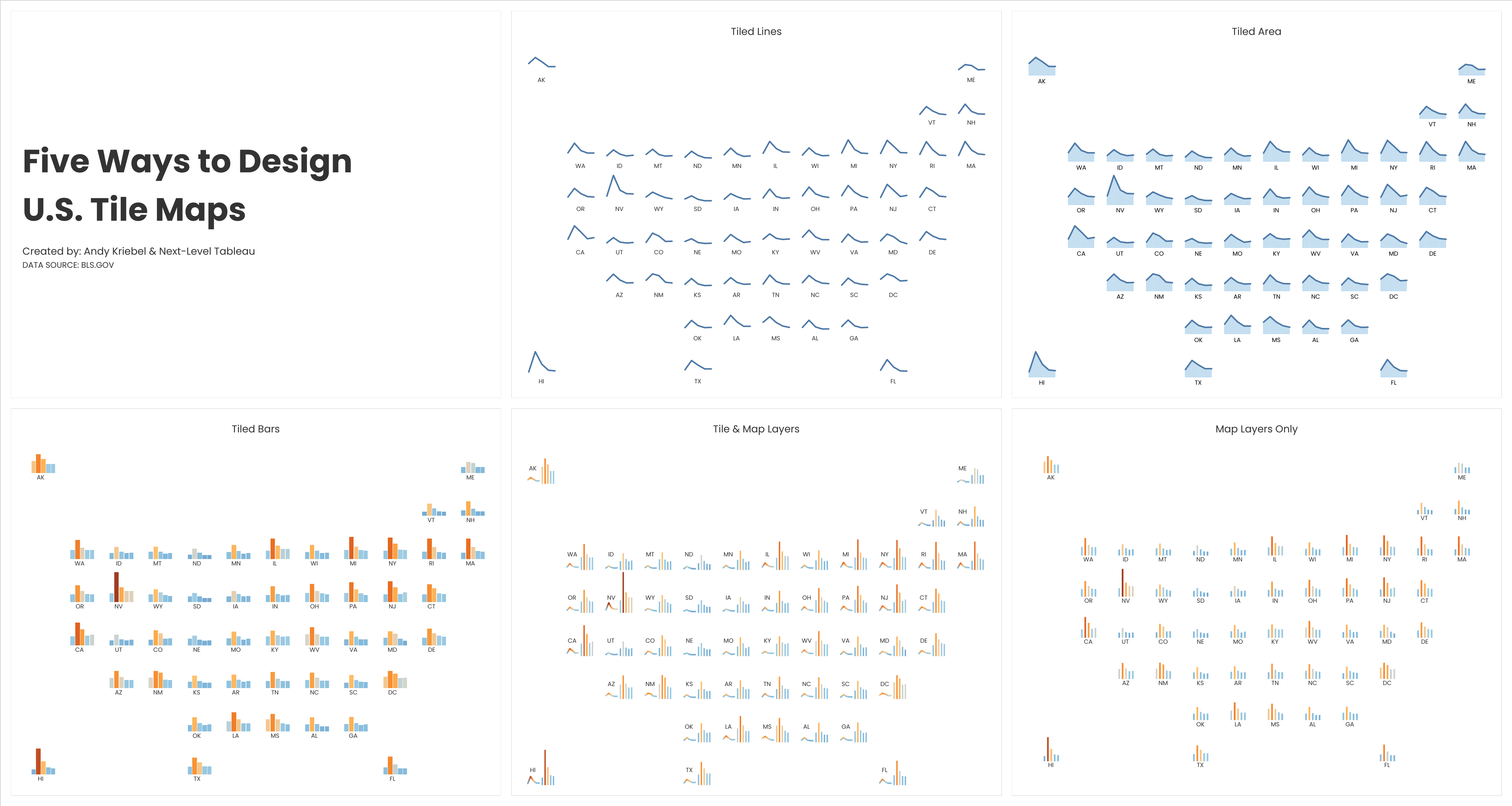 Bar and Line Tile Maps
